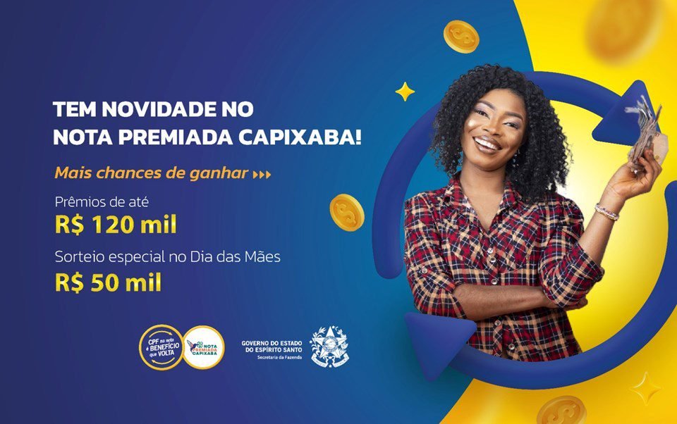 Nota Premiada Capixaba terá mais sorteios, prêmios maiores e sorteio ...